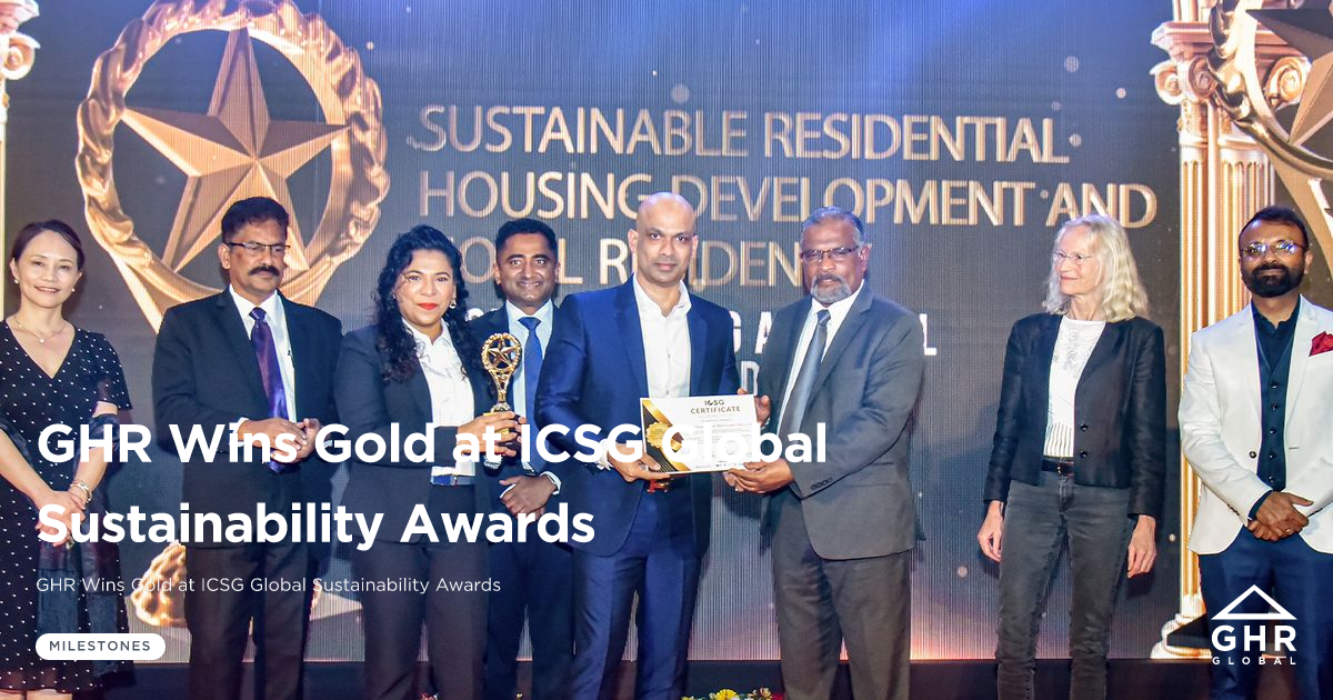 GHR Wins Gold at ICSG Sustainability Awards 202